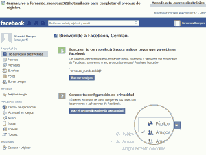 Registrarse en Facebook